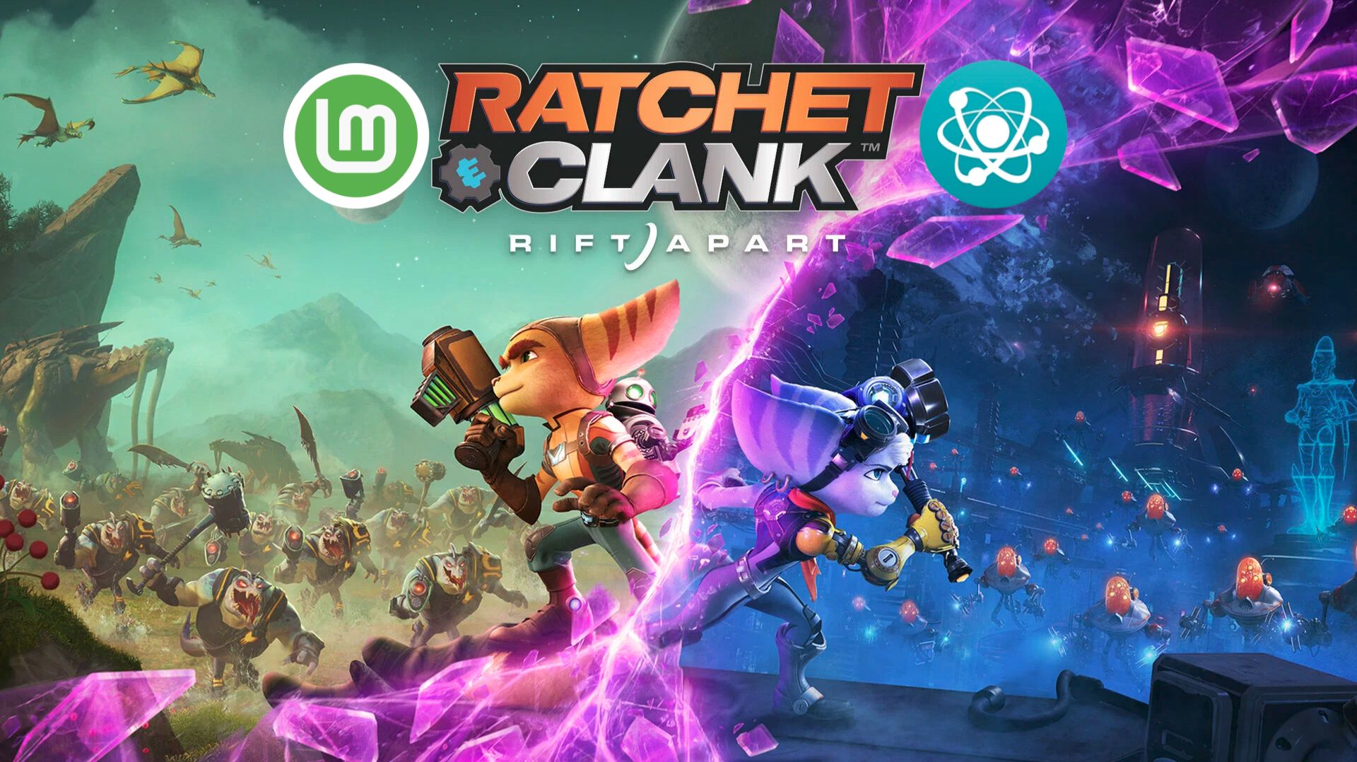 Ratchet & Clank: Rift Apart. Linux Mint 22. PortProton. Геймплей, без комментариев.