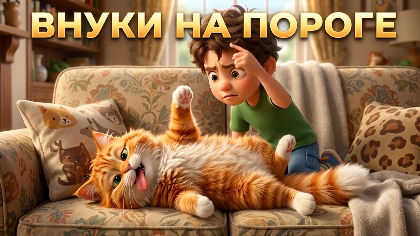 Сериал про кошечку Бусю: 37 серия. Внуки на пороге