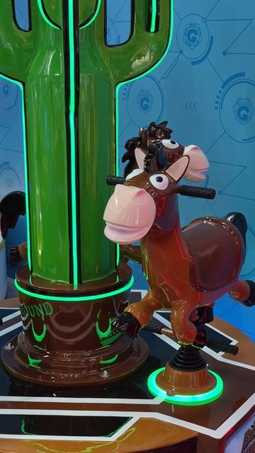 Busy cowboy carousel