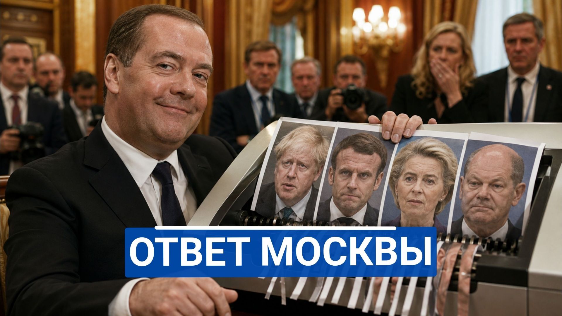 🔥 Медведев отправил в шредер Мерца, фон дер Ляйен и Стармера — реакция Запада