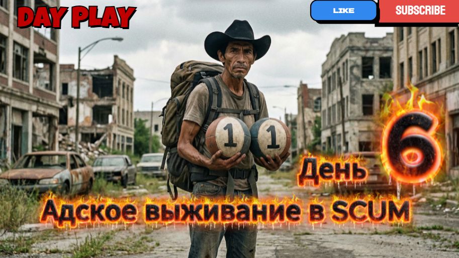 Адское выживание SANTIAGO в SCUM с характеристиками (1.1.1.1) День-6