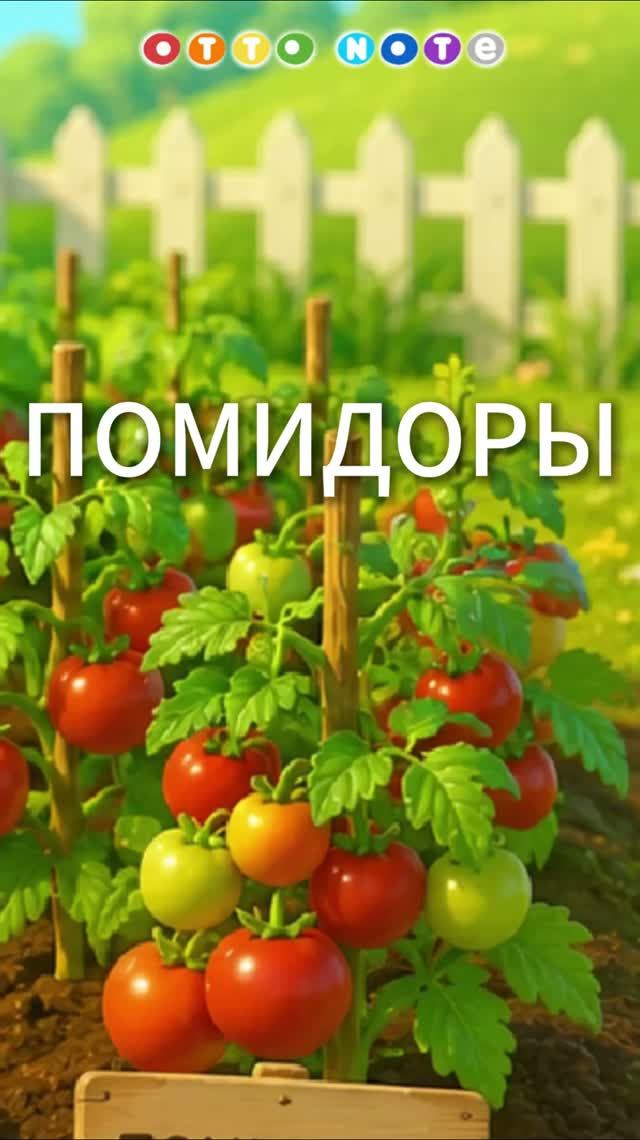 Овощи и ягоды для детей 🌱 Что растёт в огороде?