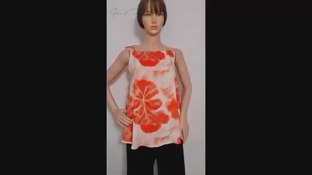 Воздушный топ без выкройки сшить своими руками быстро
