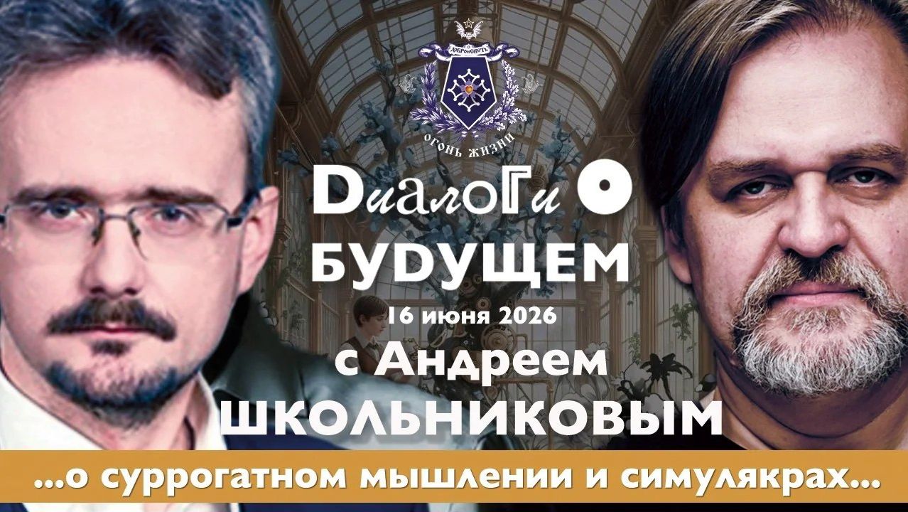 Диалоги о БУДУЩЕМ с Андреем ШКОЛЬНИКОВЫМ. 16 июня 2026. ...о суррогатном мышлении и симулякрах...