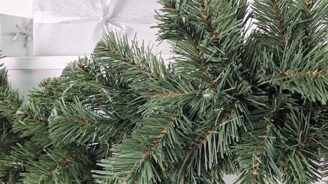 Гирлянда РОЖДЕСТВЕНСКАЯ светло-зеленая, хвоя - ПВХ, 270х23 см, ГР-2
