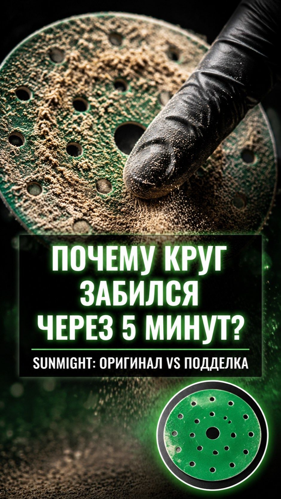 Почему круг забился через 5 минут? Sunmight: оригинал vs подделка