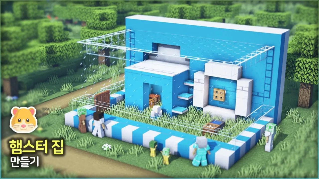 🐹 Создайте домик для хомяка 💙. ⛏️Инструкция Майнкрафт для Новичков