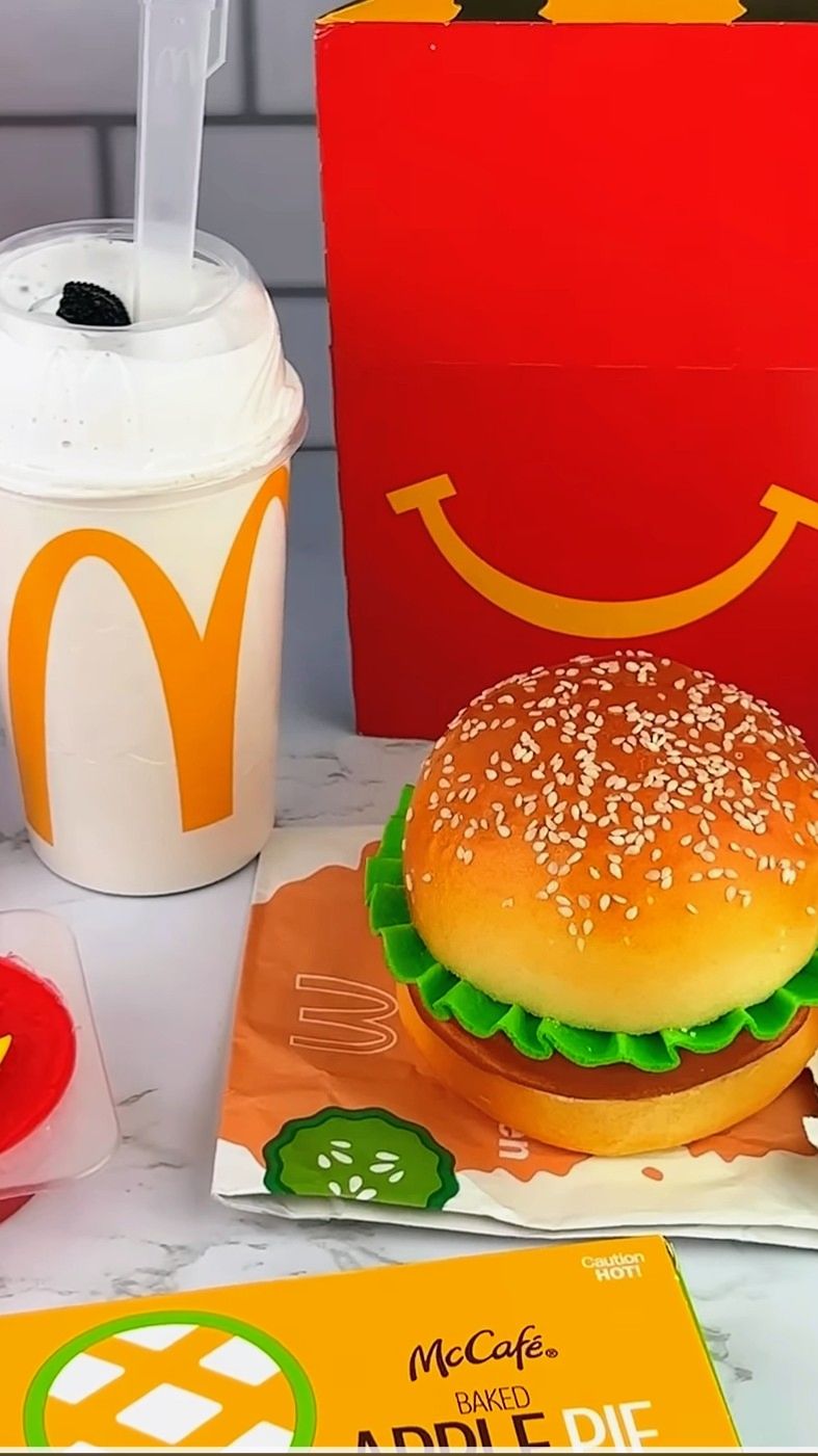 Супер Сквиши Макдональдс Гамбургер Картошка Фри 🍔🍟
