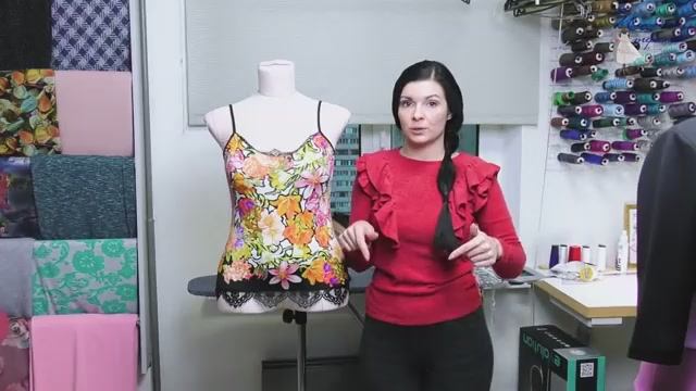Майка с кружевом за 10 минут сшить своими руками