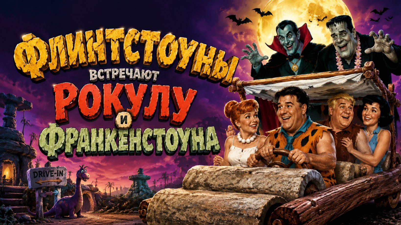 Флинтстоуны встречают Рокулу и Франкенстоуна | The Flintstones Meet Rockula and Frankenstone (1979)