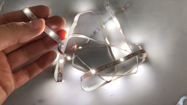 Светодиодная лента на липучке, 30 холодных белых LED-огней, 1 м, батарейки, AXS500000