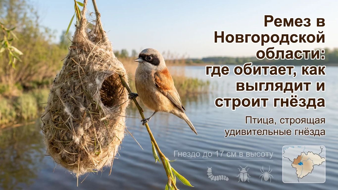 Ремез в Новгородской области, где обитает, как выглядит и строит гнёзда