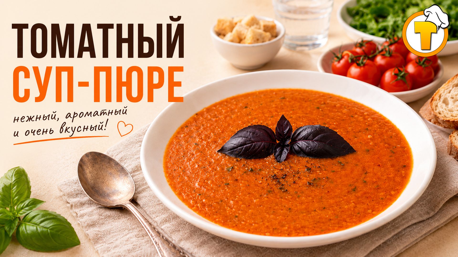 Томатный суп-пюре — солнечный вкус Италии на вашей кухне