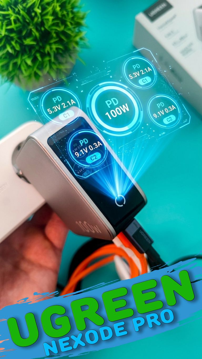 Зарядка с ДИСПЛЕЕМ из Будущего! Обзор Ugreen X773 Nexode Pro МОЩНОСТЬЮ 100W !