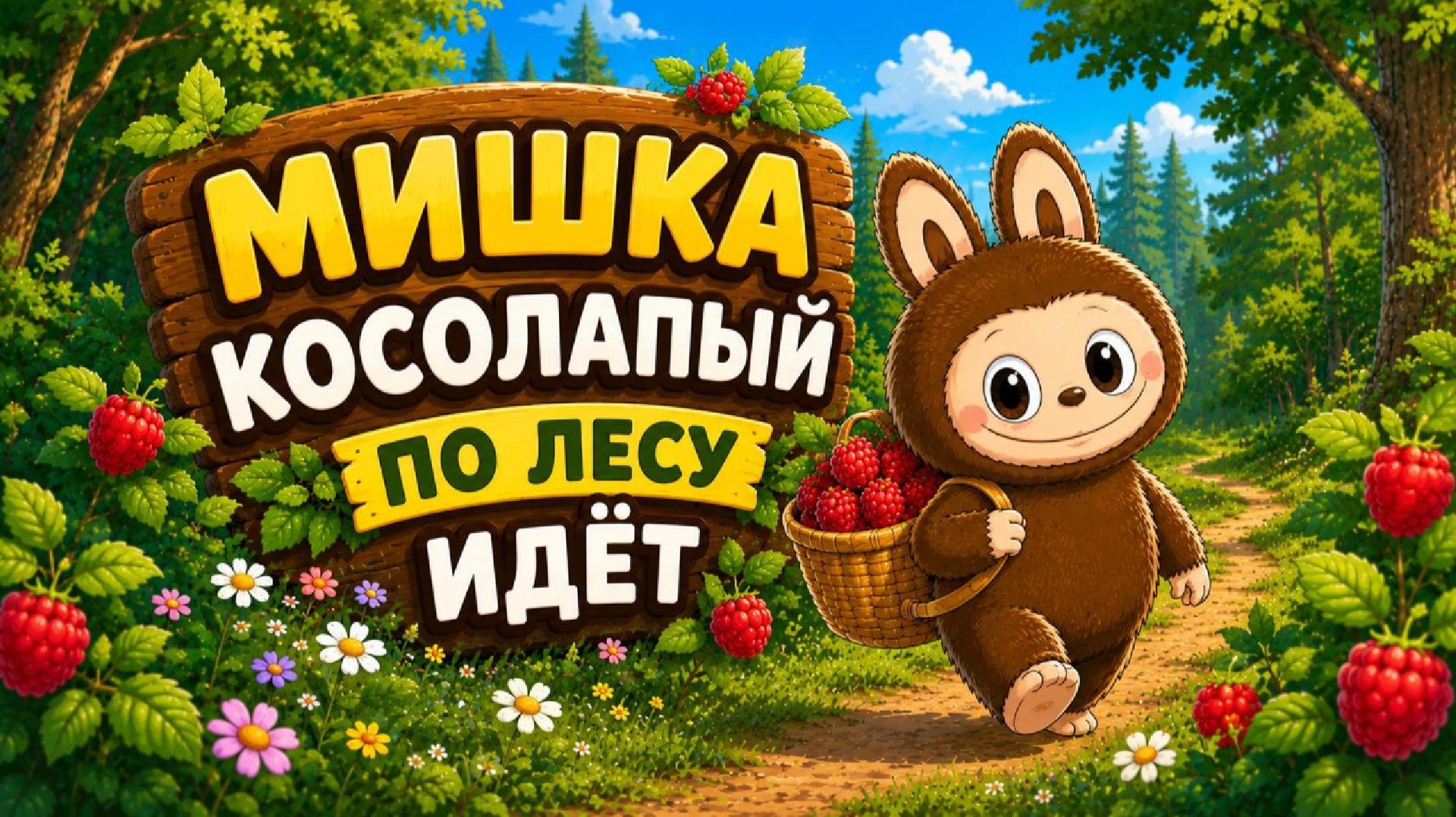 🍓🐻 МИШКА КОСОЛАПЫЙ ПО ЛЕСУ ИДЁТ 🐻🍓