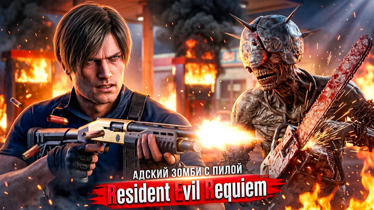 Resident Evil Requiem — ЛЕОН против ЗОМБИ с БЕНЗОПИЛАМИ в ОГНЕННОМ АДУ! 😱 #9