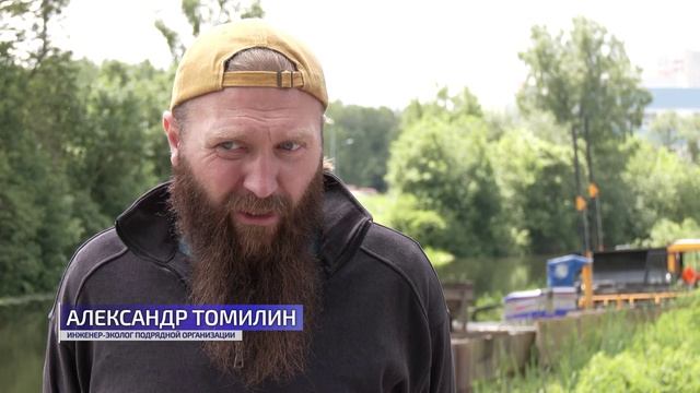 В Ивантеевке идёт расчистка реки Учи