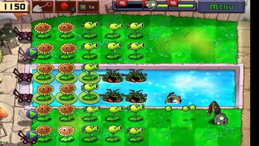 УТАСКИВАЮ ЗОМБИ ПОД ВОДУ, PvZ или PLANTS VS ZOMBIES #7