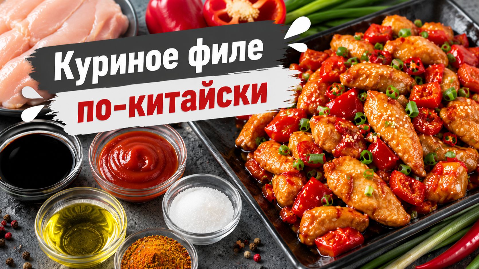 Куриное филе по-китайски.