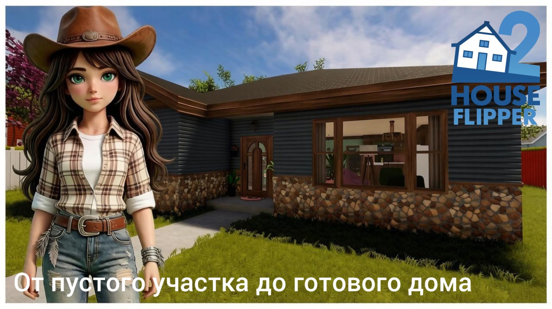 От пустого участка до готового дома #2 - House Flipper 2 (no commentary)