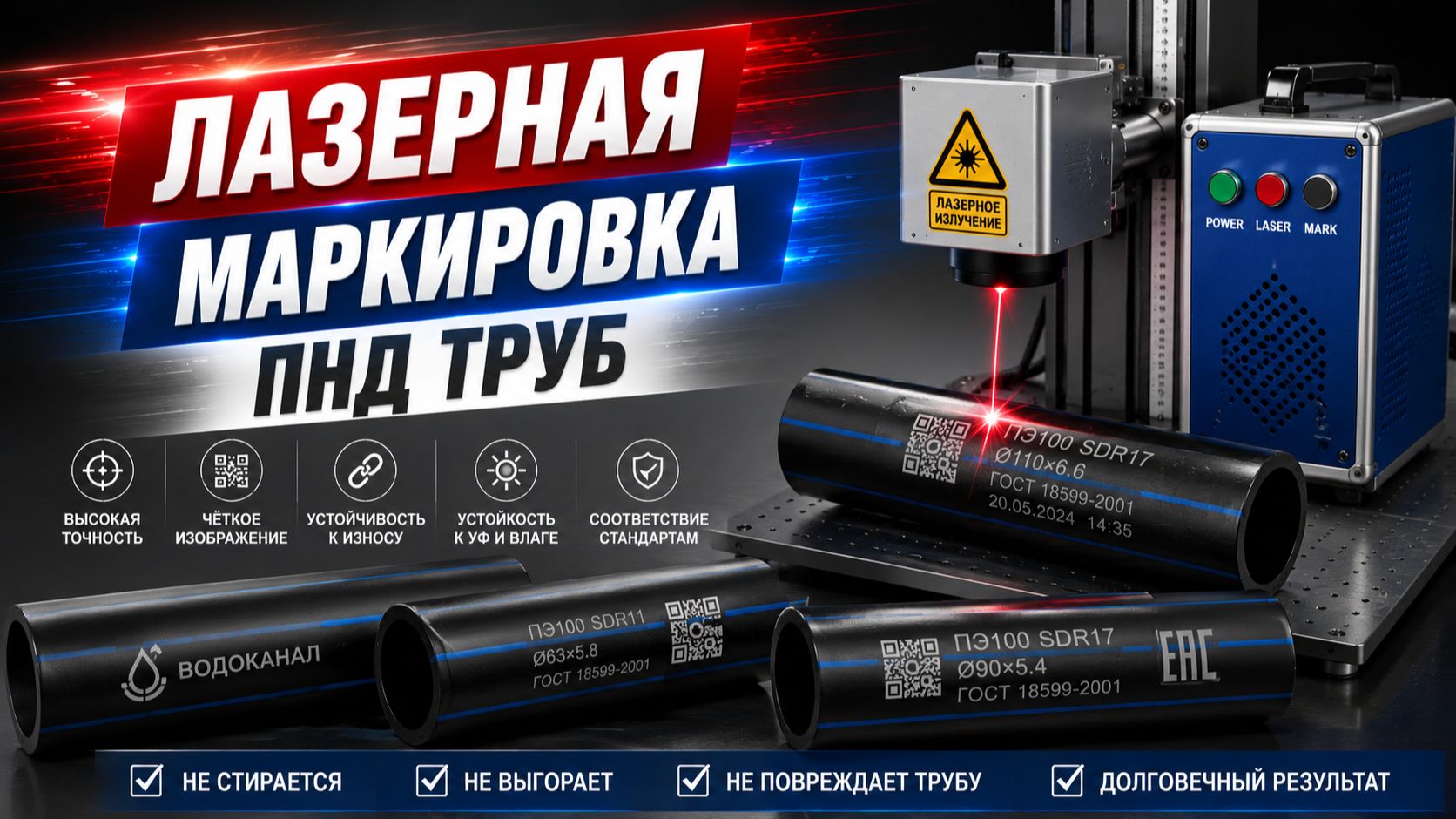 Лазерная маркировка ПНД