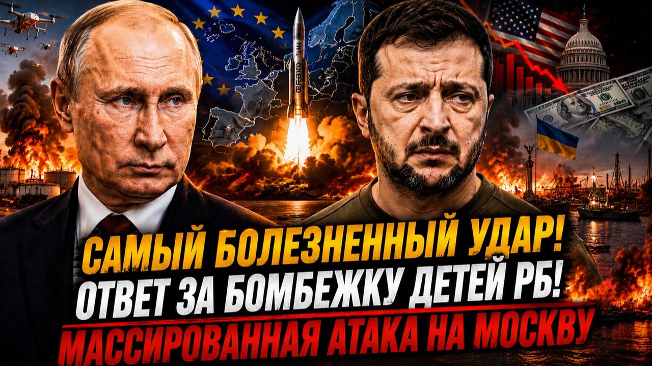 Самый Болезненный УДАР! ВСЁ ИЗМЕНИТСЯ! Ответ на бомбёжку детей из РБ! Массированная АТАКА на МОСКВУ