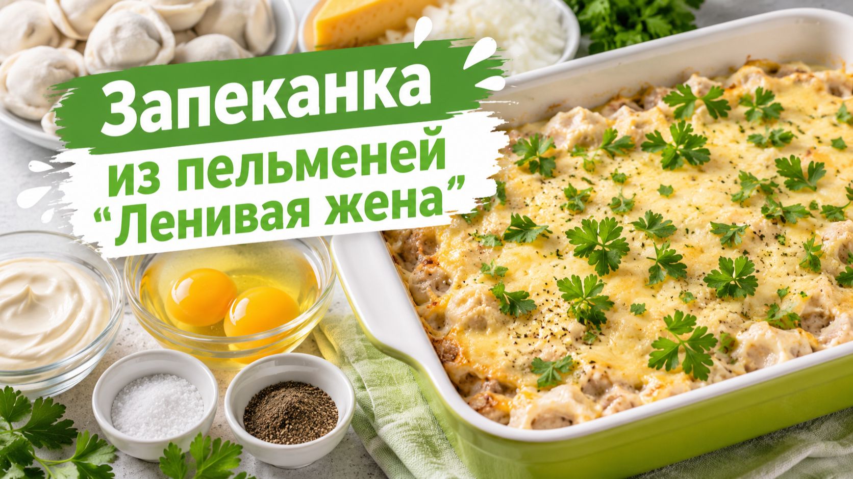 Запеканка из пельменей  "Ленивая жена"