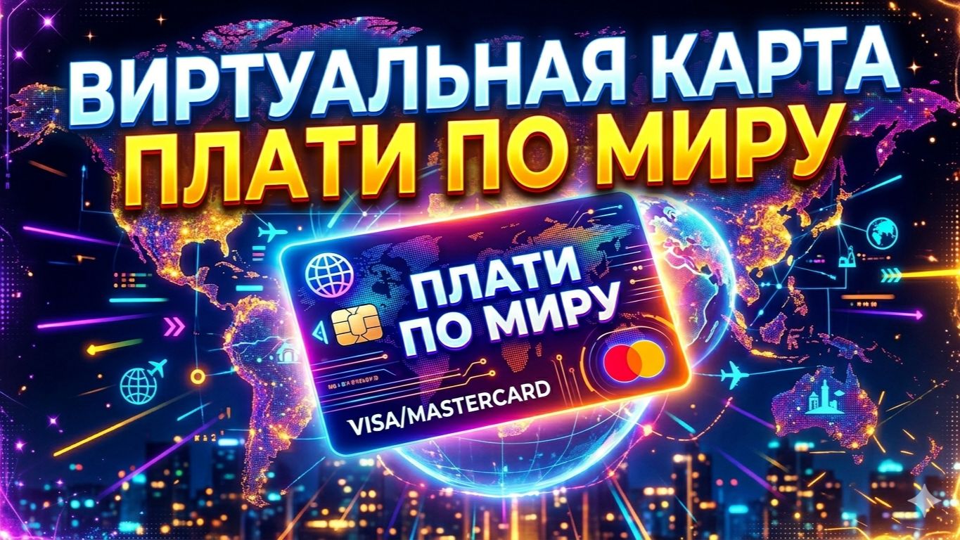 Виртуальная карта Плати по миру - обзор и условия! Карта для Apple Pay и Google Pay