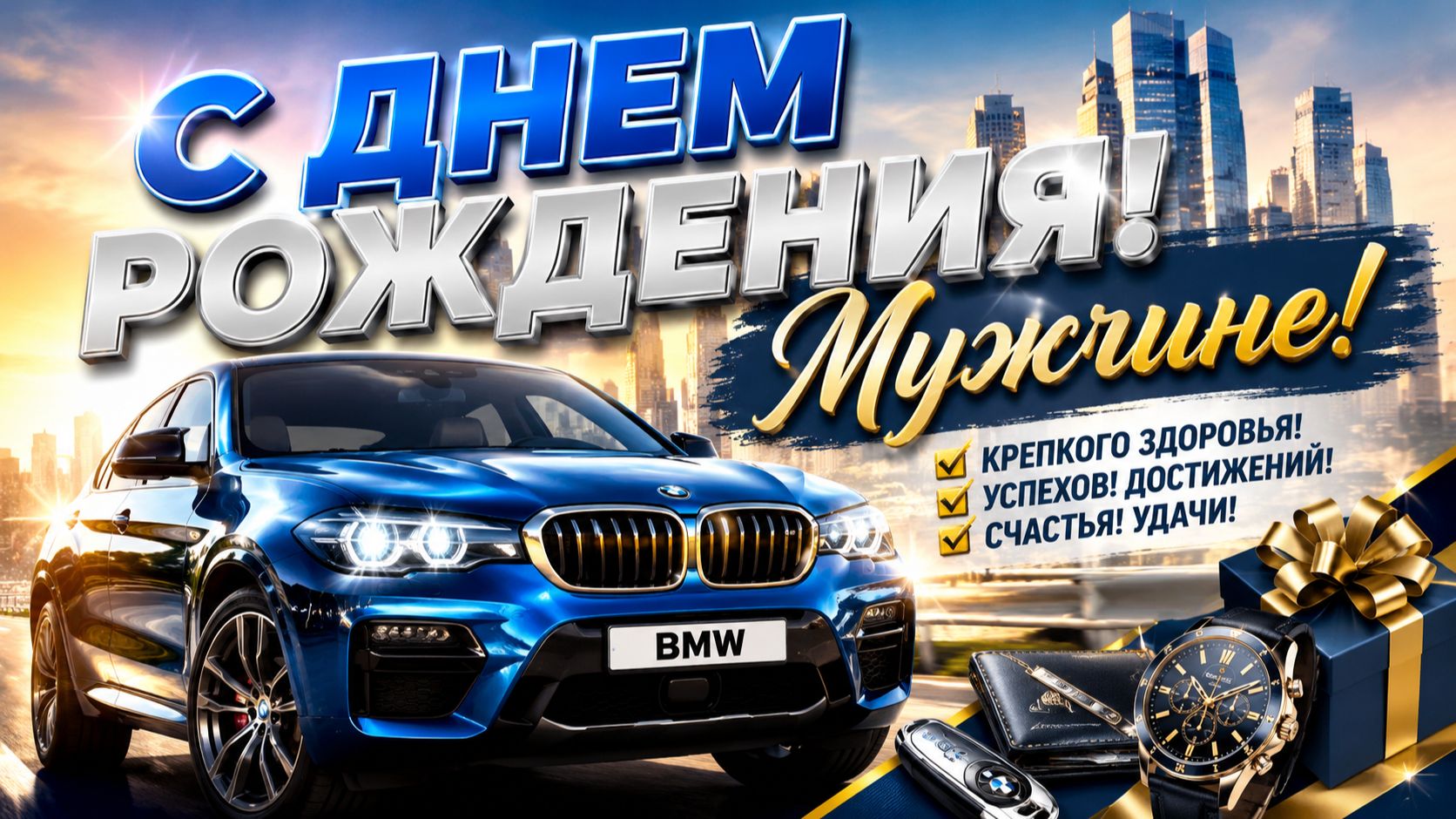 С Днем рождения Мужчине! Красивое поздравление