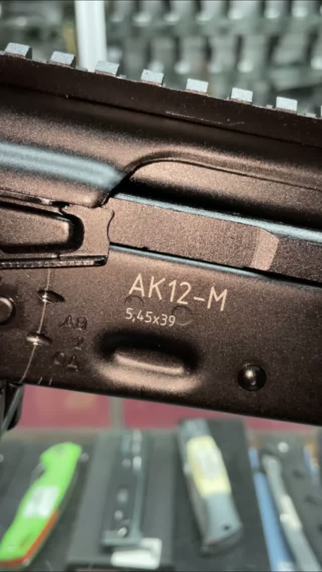Макет учебный автомат Калашникова АК12-М (ММГ АК-12 складной приклад)