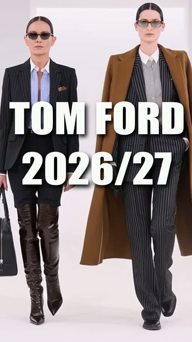 TOM FORD коллекция осень-зима 2026-2027 с авторской песней. Модный показ на Неделе моды в Париже