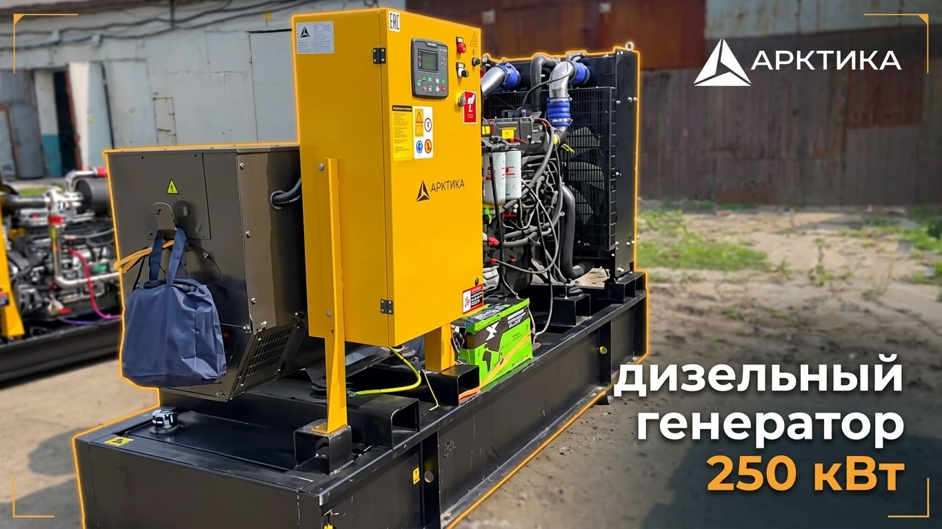 Дизельный генератор 250 кВт от завода "Арктика"