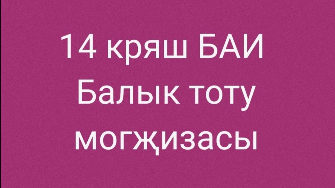 14 Балык тоту могҗизасы