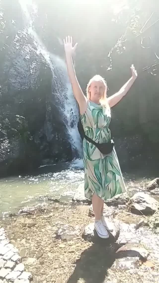 Я у водопада Андрея Первозванного в Сарпи (Грузия) 18.07.2025