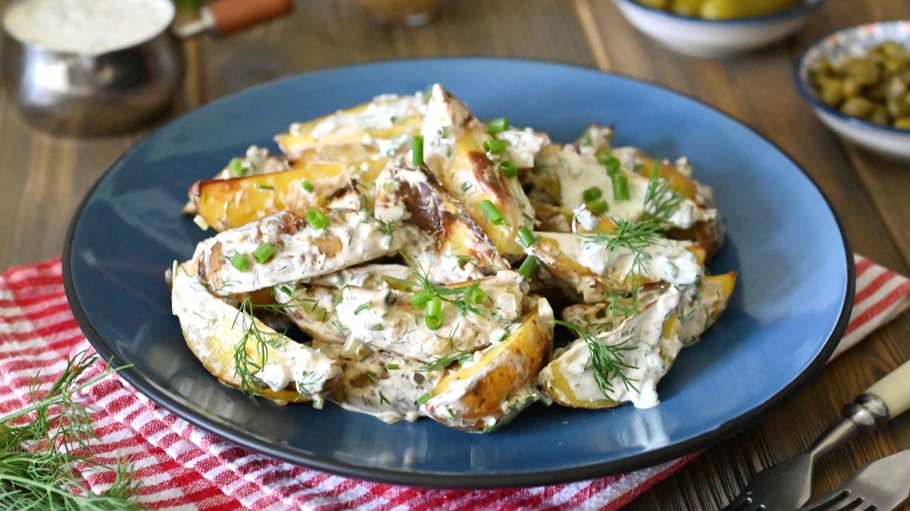 КАРТОШКА ПО-ДЕРЕВЕНСКИ с СОУСОМ ТАРТАР - СЕКРЕТ ИДЕАЛЬНОГО ВКУСА! 🔥