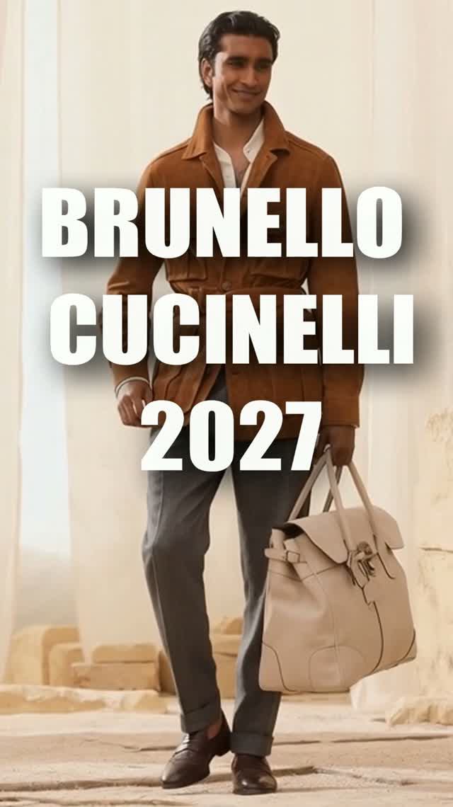 💛 BRUNELLO CUCINELLI коллекция мужской одежды весна-лето 2027 на Неделе мужской моды в Милане