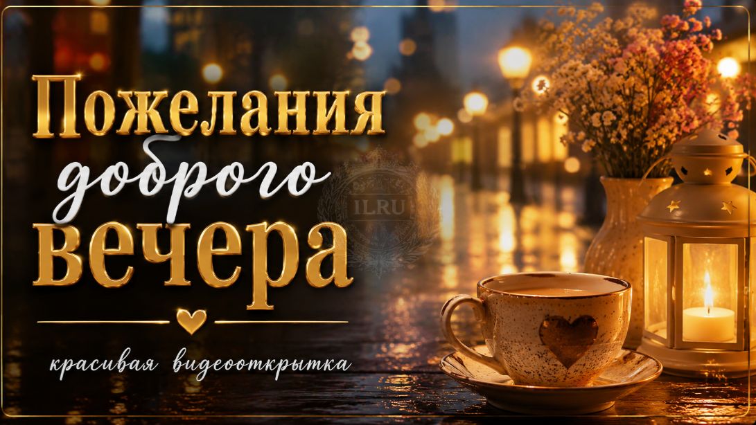 Добрый Вечер и Спокойной Ночи 🌙 Самая Красивая Музыкальная Открытка для Души