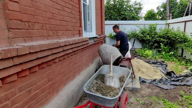 №102 Третья ремонтная заплатка фундамента