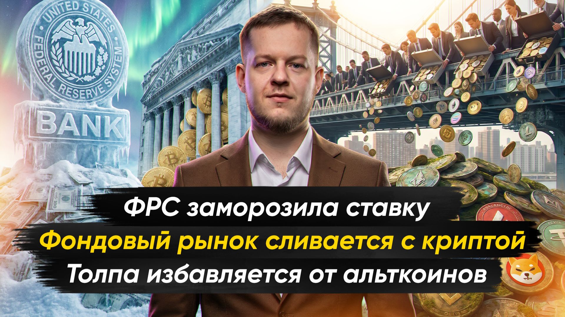 Фондовый рынок сливается с криптой | Крипто-новости с Ильей Сдобниковым