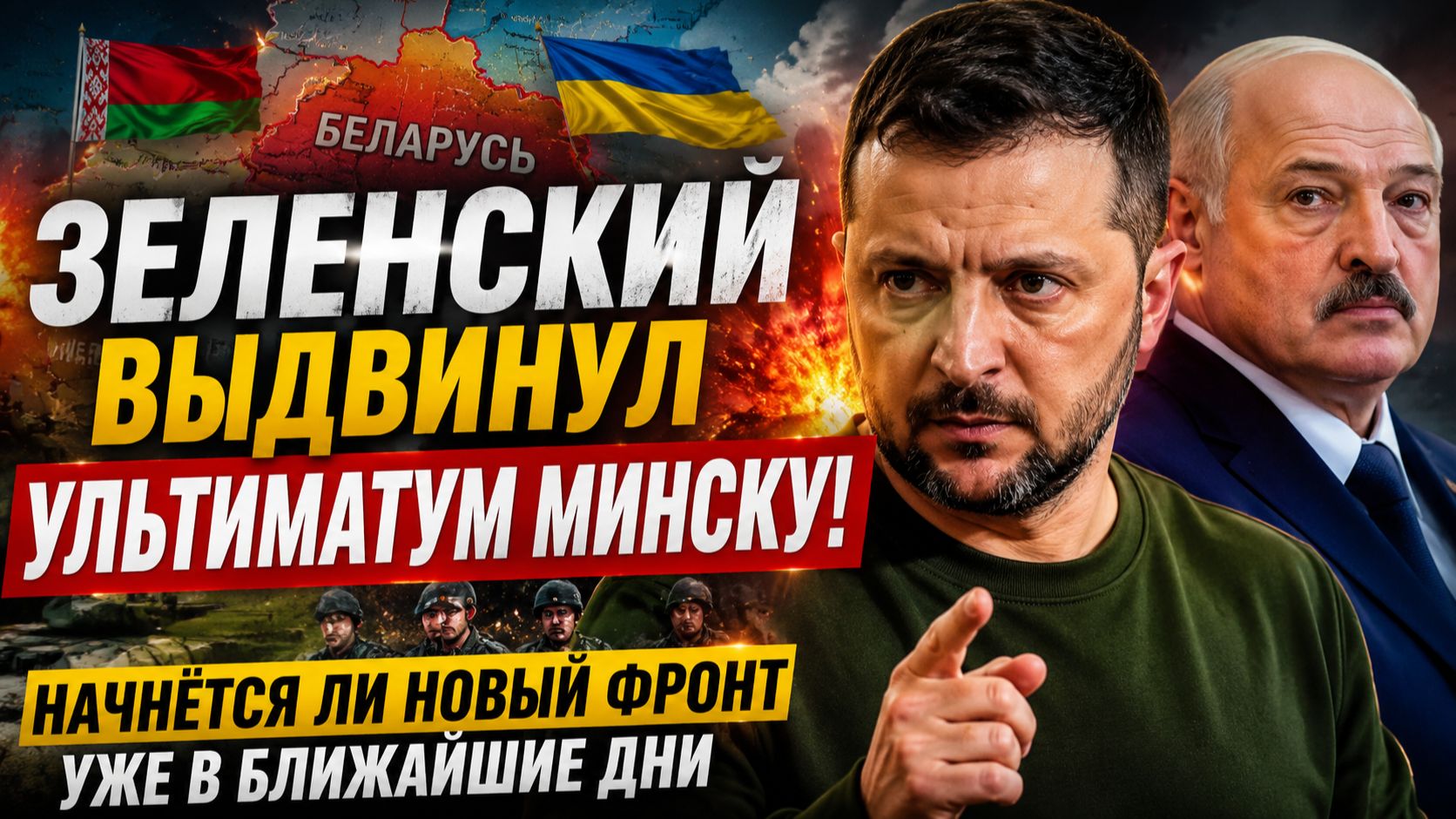 🔥 ЗЕЛЕНСКИЙ ВЫДВИНУЛ УЛЬТИМАТУМ МИНСКУ! Начнётся ли новый фронт уже в ближайшие дни