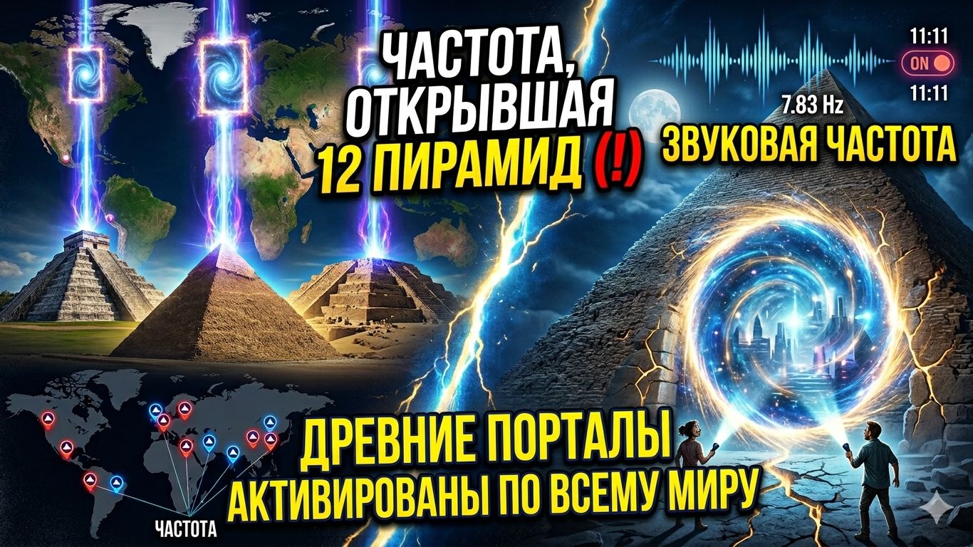 ЭТА звуковая частота ОТКРЫЛА 12 пирамид по всему миру! (Древние порталы ожили)