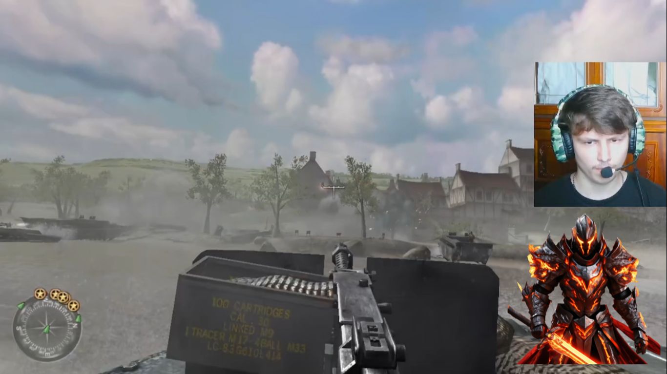 тёмный рыцарь прошёл 7 голову Пеправа в Call of Duty 2. 7 серия. финал за Америку.