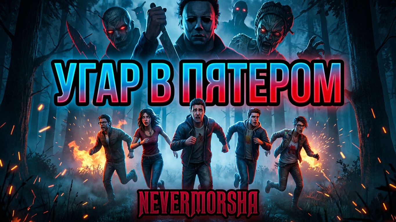 УГАРНЫЕ МАНЬЯКИ В Dead by Daylight :) ► С Неверморшей, AlexLair, Rita Wanjia, Dr.Hans и Anon