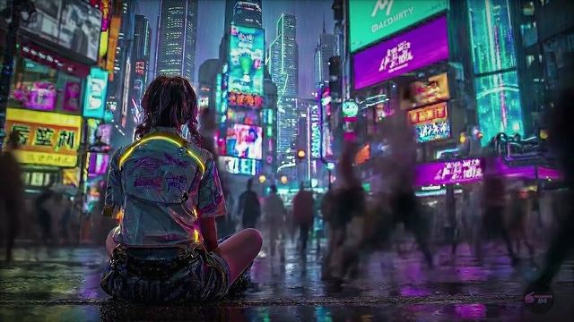 Lost in Neon Rain ☔ Cyberpunk Ambient Music for Focus & Relaxation (1.5H)