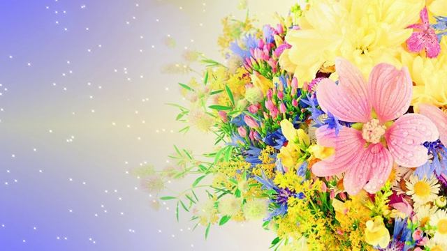 Футажи. Цветочные фоны