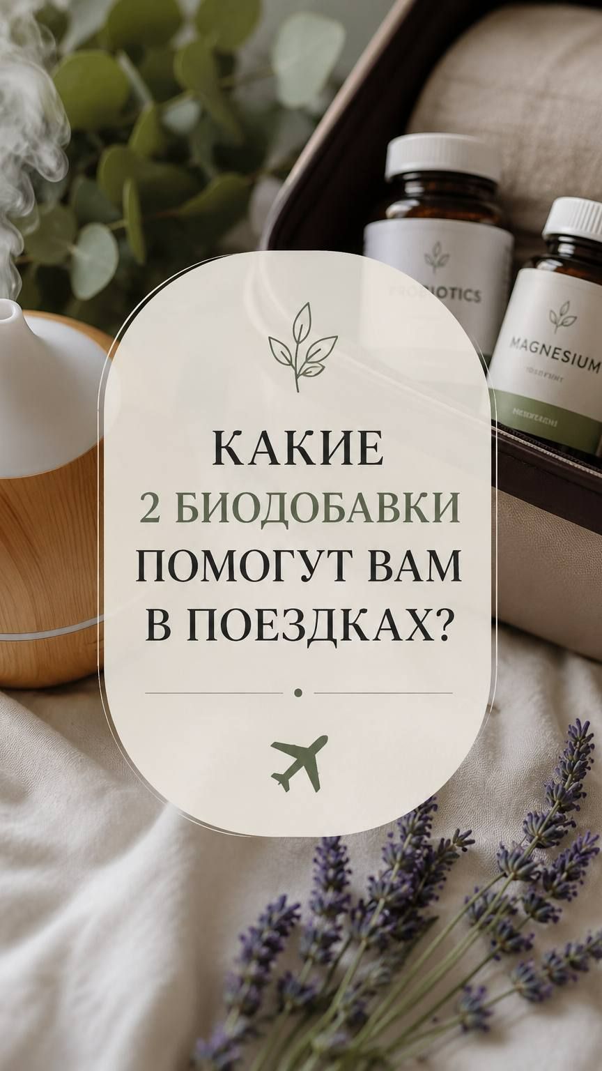 КАКИЕ 2 БИОДОБАВКИ ПОМОГУТ ВАМ В ПОЕЗДКАХ Др.Ульвия Голденбрук #здоровьевотпуске #бадывпоездку