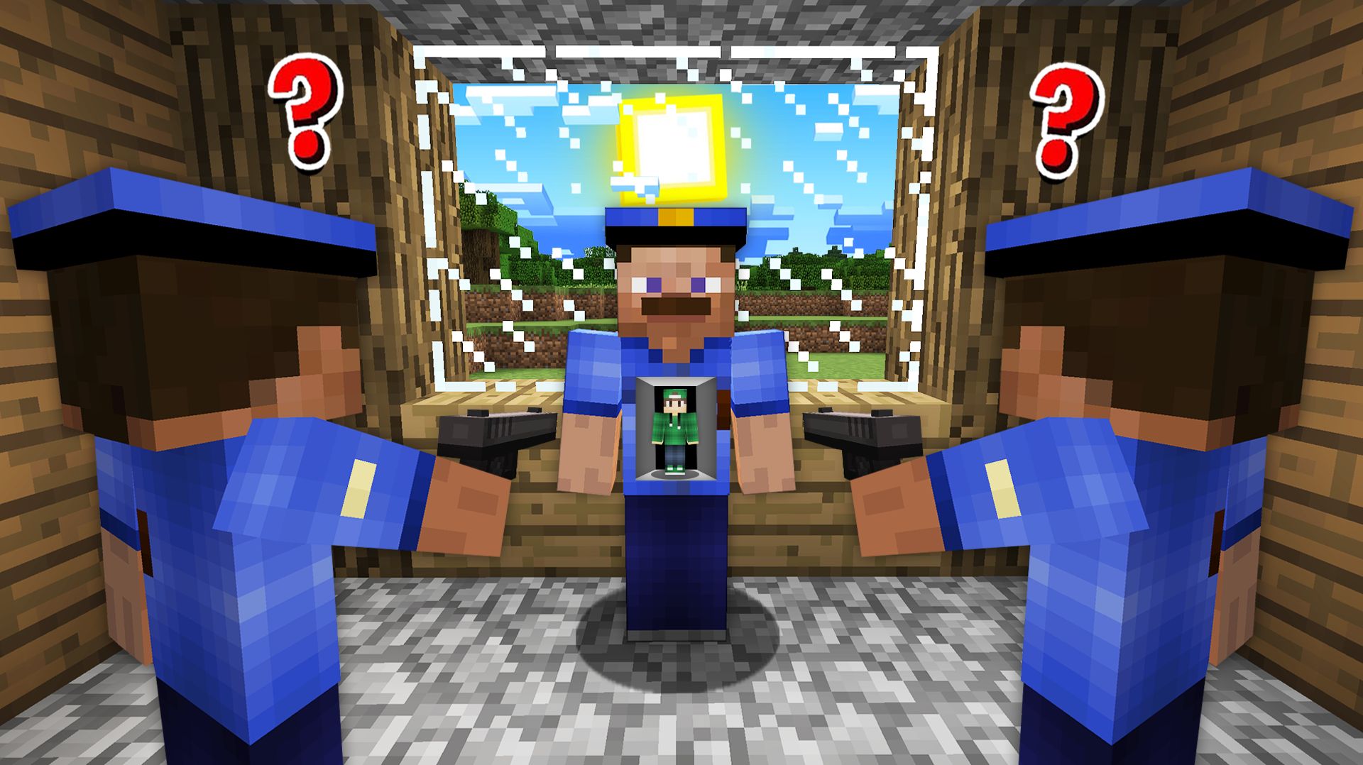 Я СПРЯТАЛСЯ ВНУТРИ ПОЛИЦЕЙСКОГО ОТ ПОЛИЦИИ В МАЙНКРАФТ | Риколит Minecraft