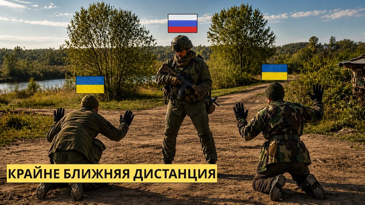Один российский солдат вступил в бой с четырьмя украинскими солдатами на предельно близком расстояни