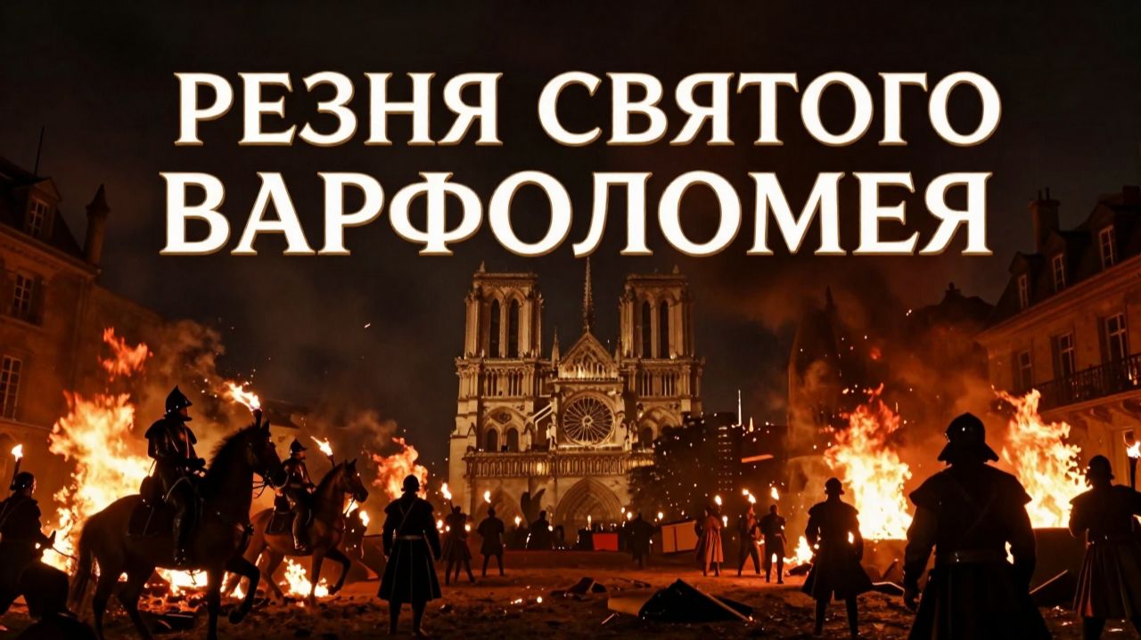 ВАРФОЛОМЕЕВСКАЯ НОЧЬ - резня святого Варфоломея.