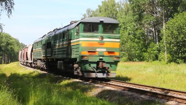 2ТЭ10УК-0169 (БЧ, ТЧ-8 Гомель) с грузовым поездом